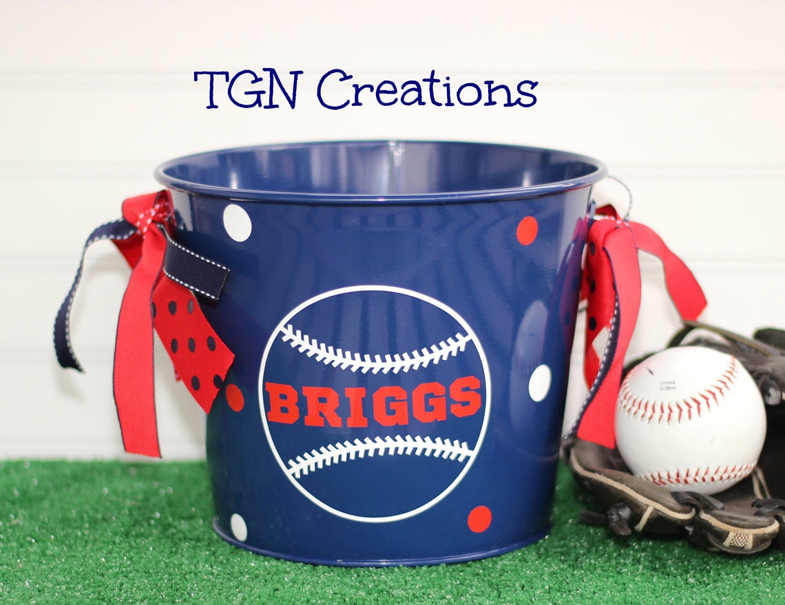 Personalized Baseball Softball Easter Basket - Etsy