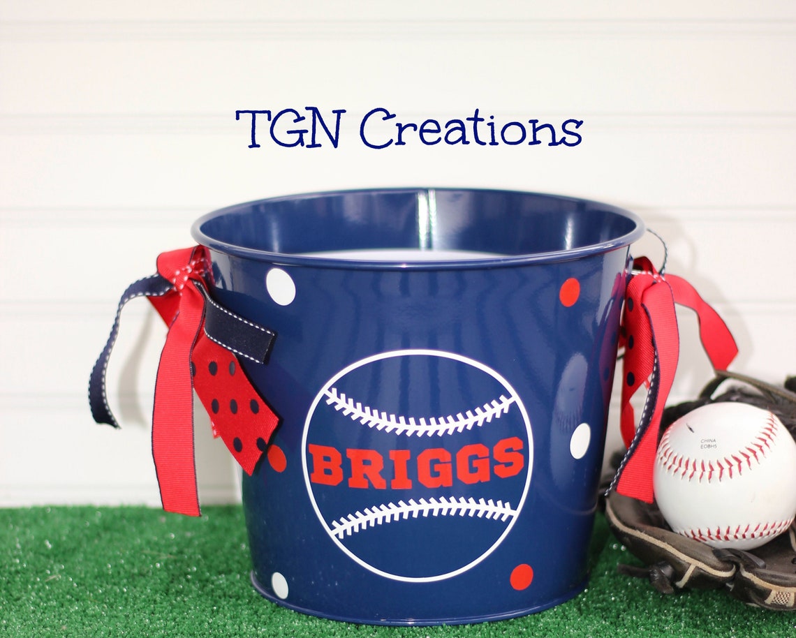 Personalized Baseball Softball Easter Basket - Etsy