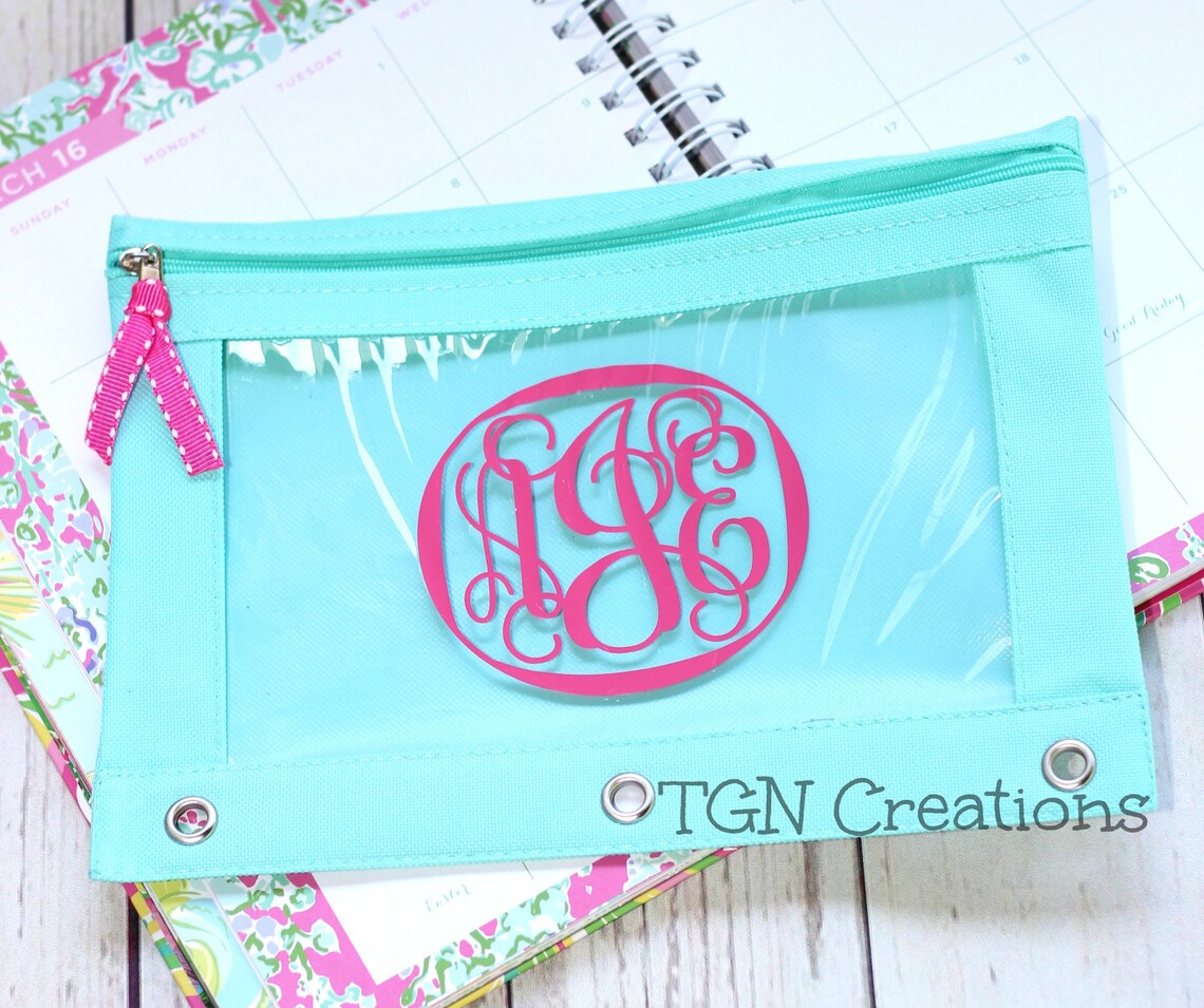 Personalized Pencil Pouch Monogram Pencil Case Back to | Etsy