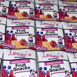 CANVA Custom Fruit Snacks DIGITAL Template, INSTANT! Custom Fruit Snack ...