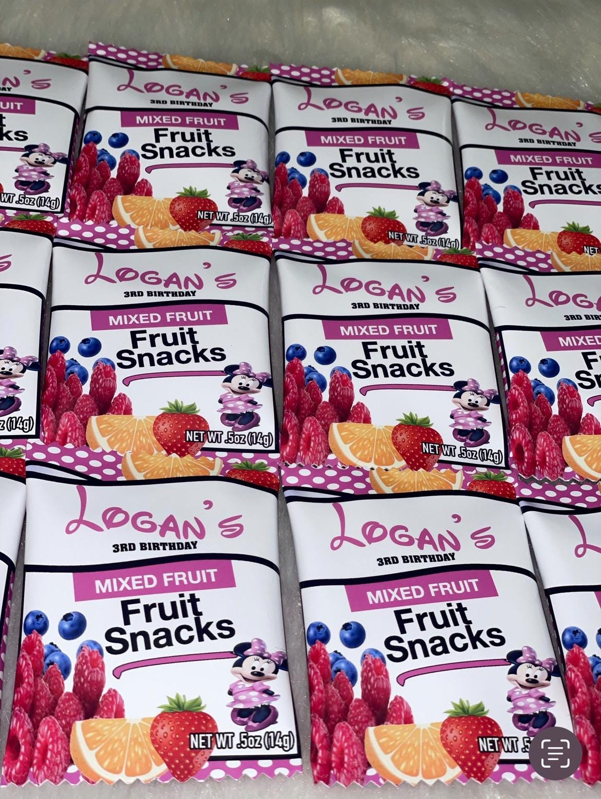 CANVA Custom Fruit Snacks DIGITAL Template, INSTANT! Custom Fruit Snack ...