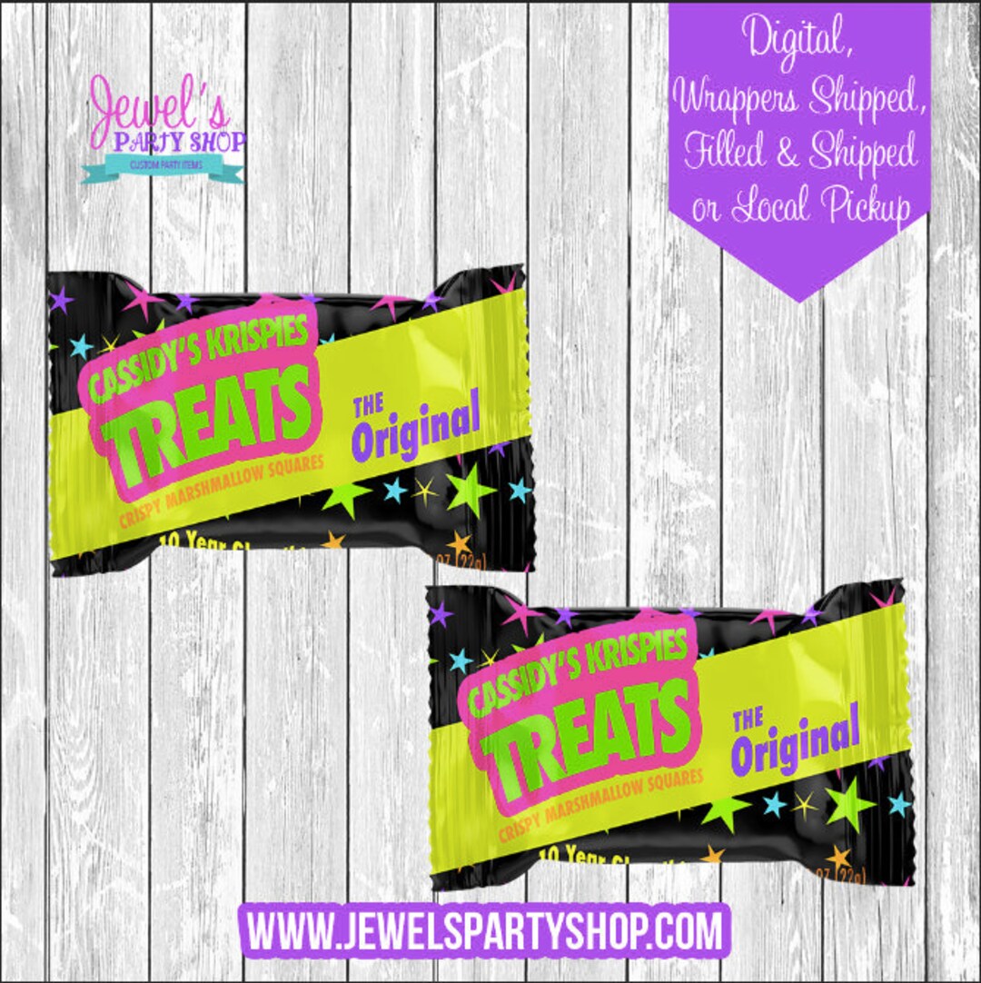 Glow Party Custom Rice Krispies, Printed and Shipped Custom Rice ...