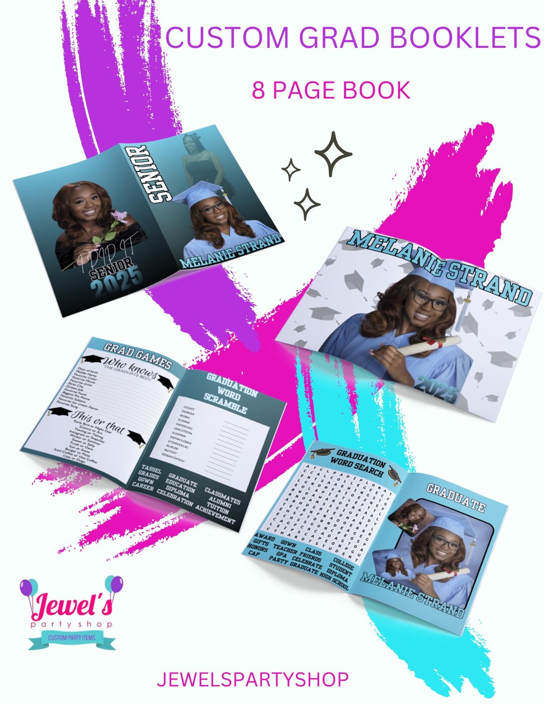 Custom Graduation Booklet, Shipped! Custom Graduation Book! - Etsy