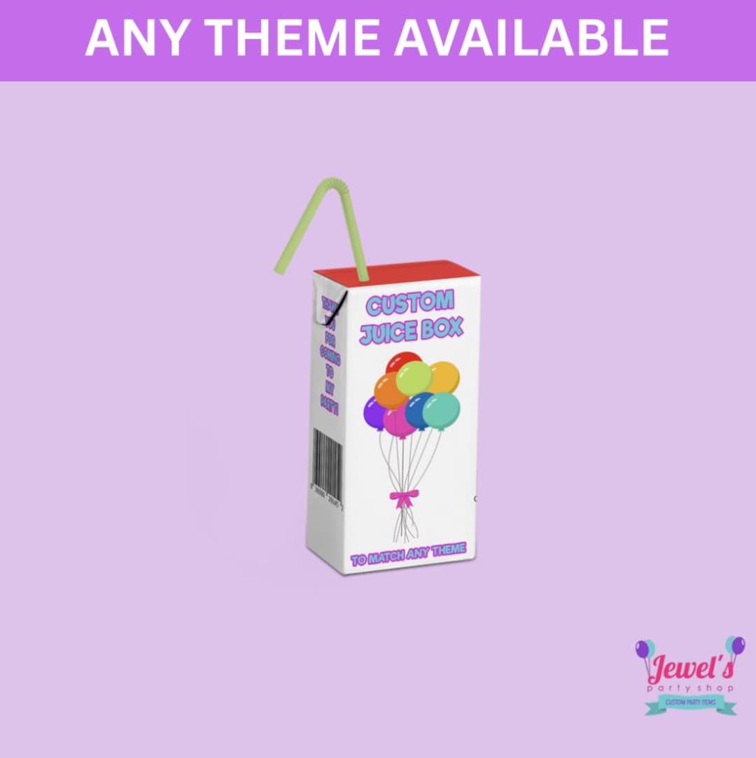 Custom Juice Box, Printed and Shipped! Custom Juice Box Labels! Custom ...