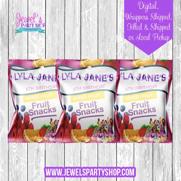 Princess Custom Snacks Etsy