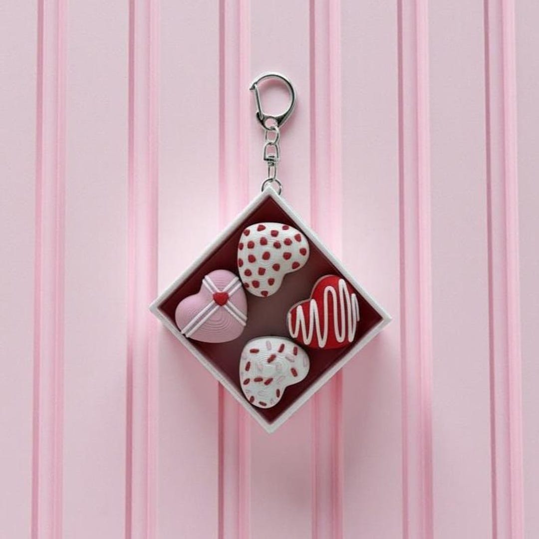 Valentine Donut Box Fidget Clicker Keychain - Etsy