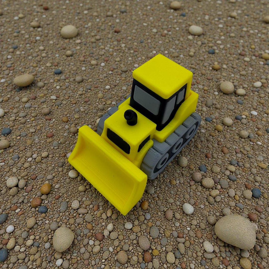 Construction Bulldozer Keycap Fidget Clicker Keychain - Etsy