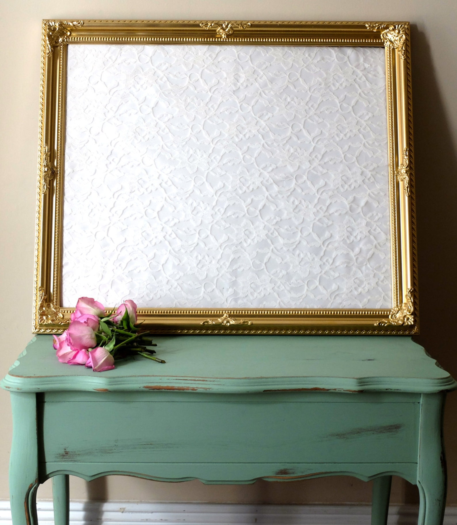 Gold Wood Intricate Frame Lace Corkboard Pinboard Wall Decor - Etsy