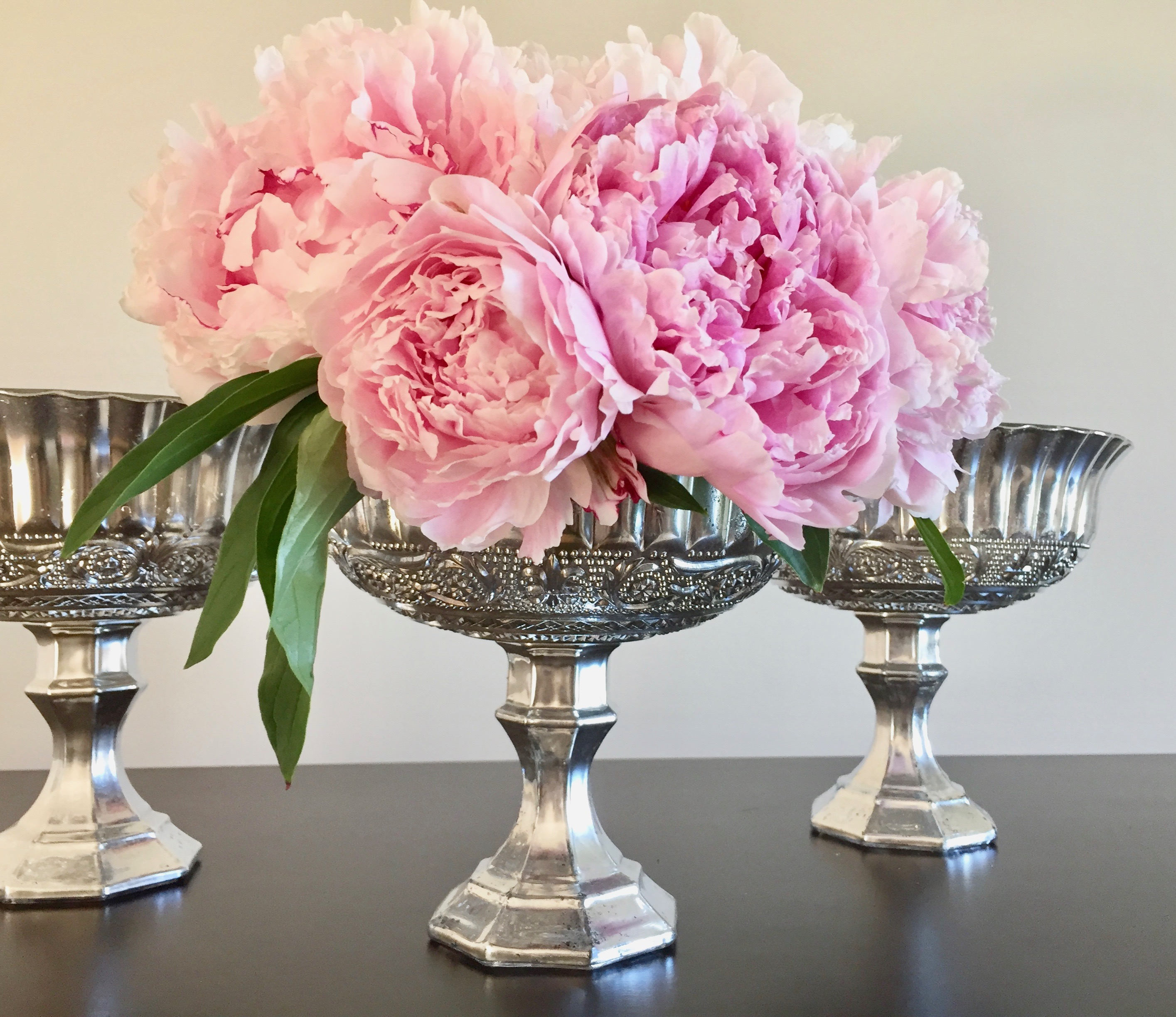 Large Mercury Glass Vase Mirrored Vase Mercury Glass Wedding Vases Large Silver Vases Silver
