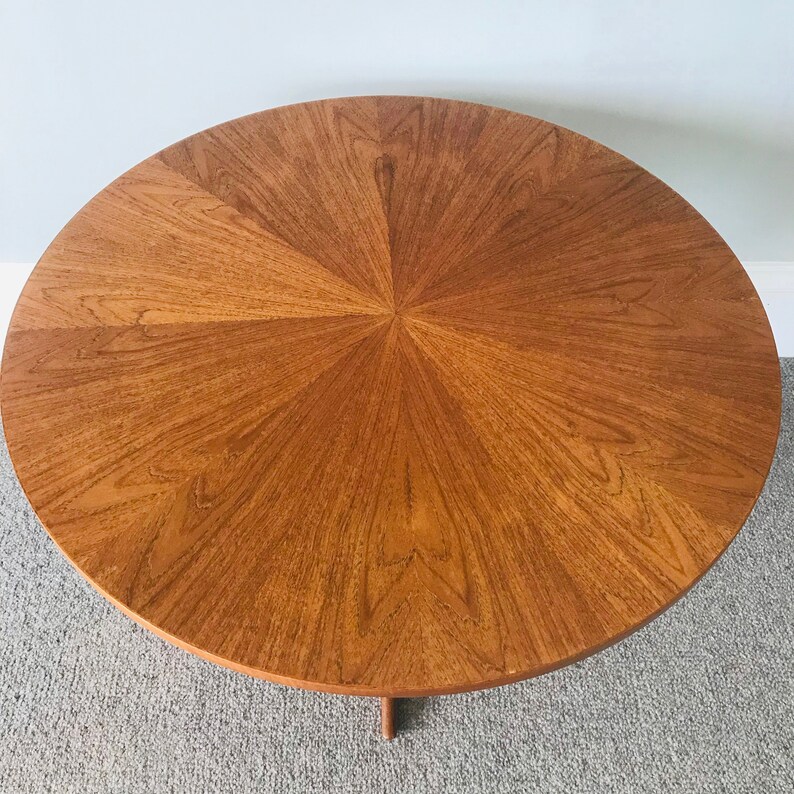 Mid Century Coffee Table Starburst Design Teak Coffee Table - Etsy