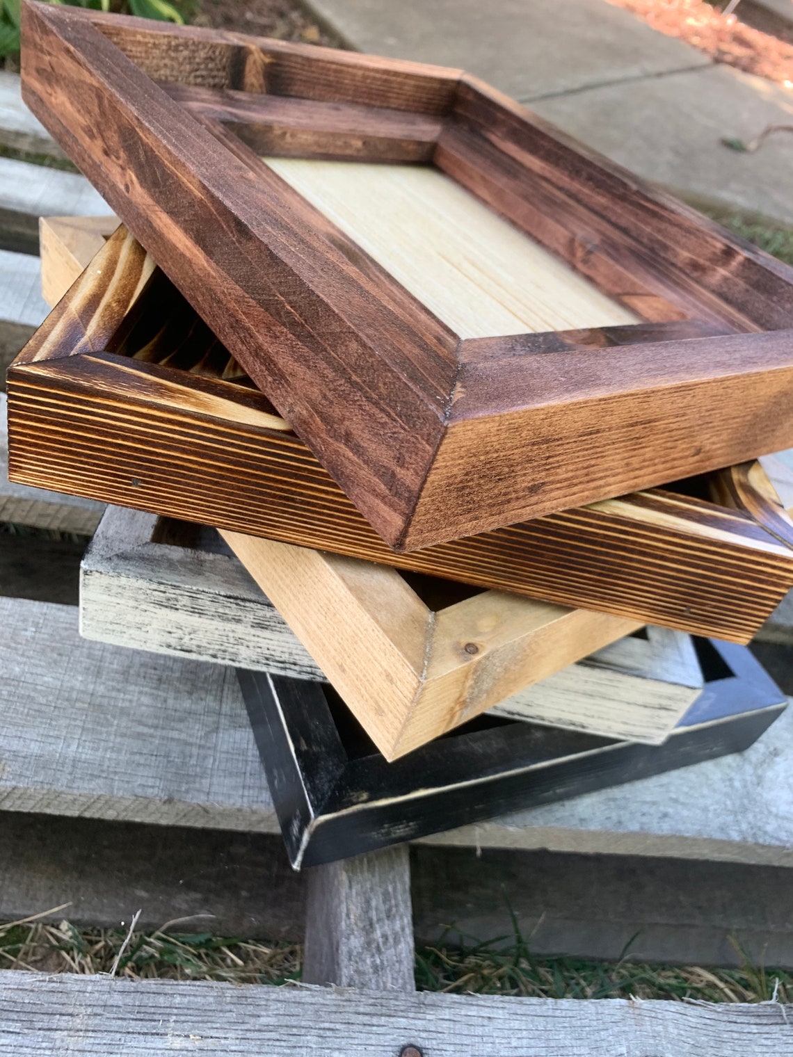 Bold picture frames solid wood picture frames Pine frames | Etsy