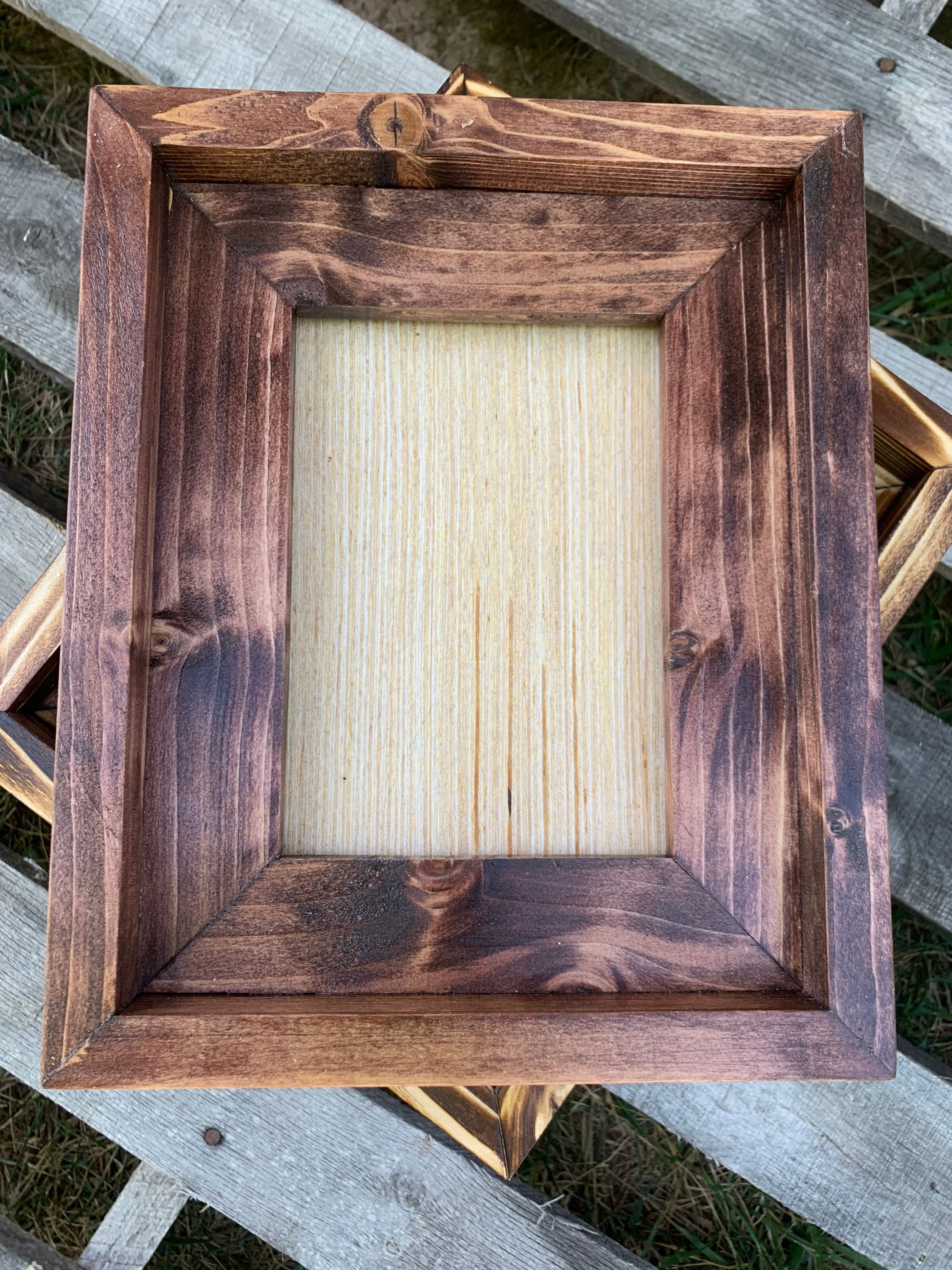 Bold picture frames solid wood picture frames Pine frames | Etsy