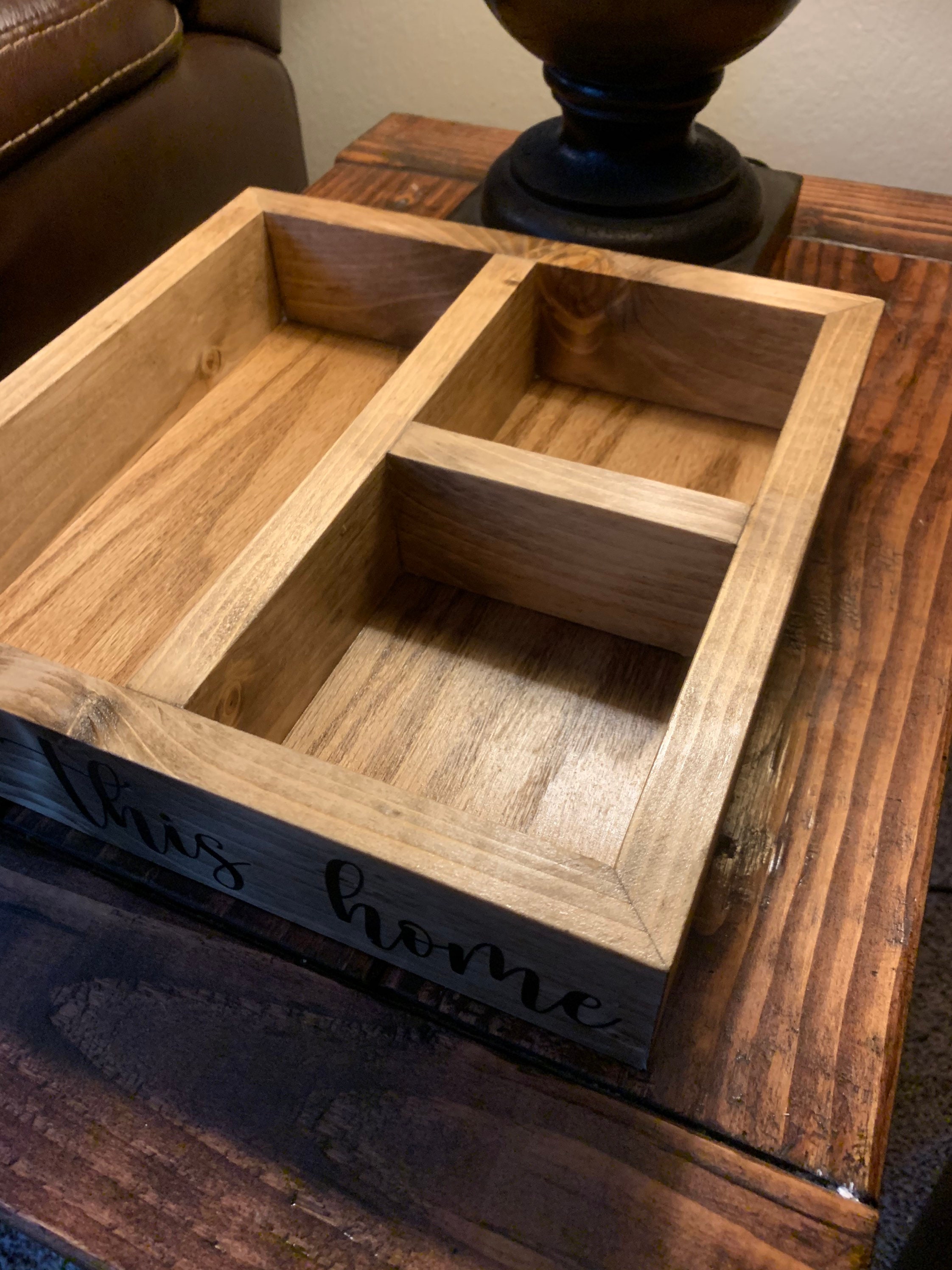 Remote control storage caddy end table storage bedside table | Etsy