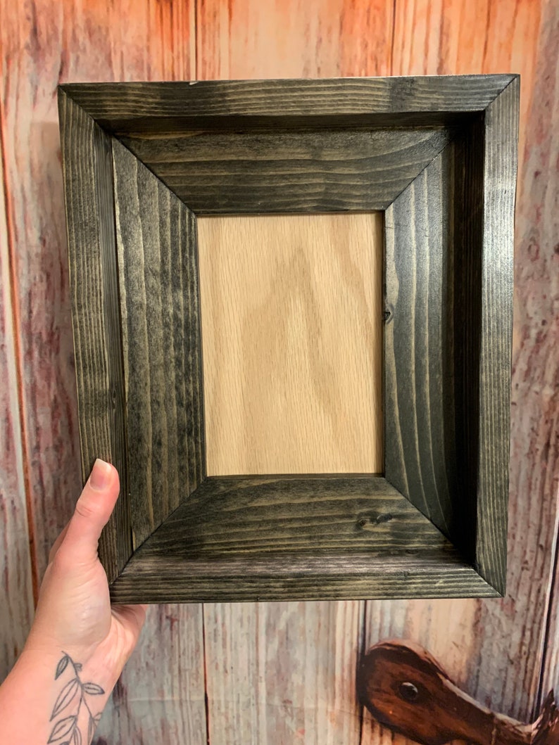 Bold picture frames solid wood picture frames Pine frames | Etsy