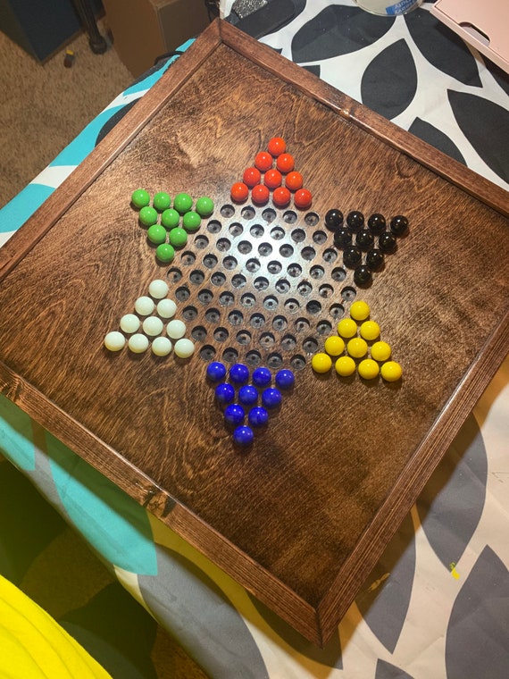 Chinese checkers game with marbles store