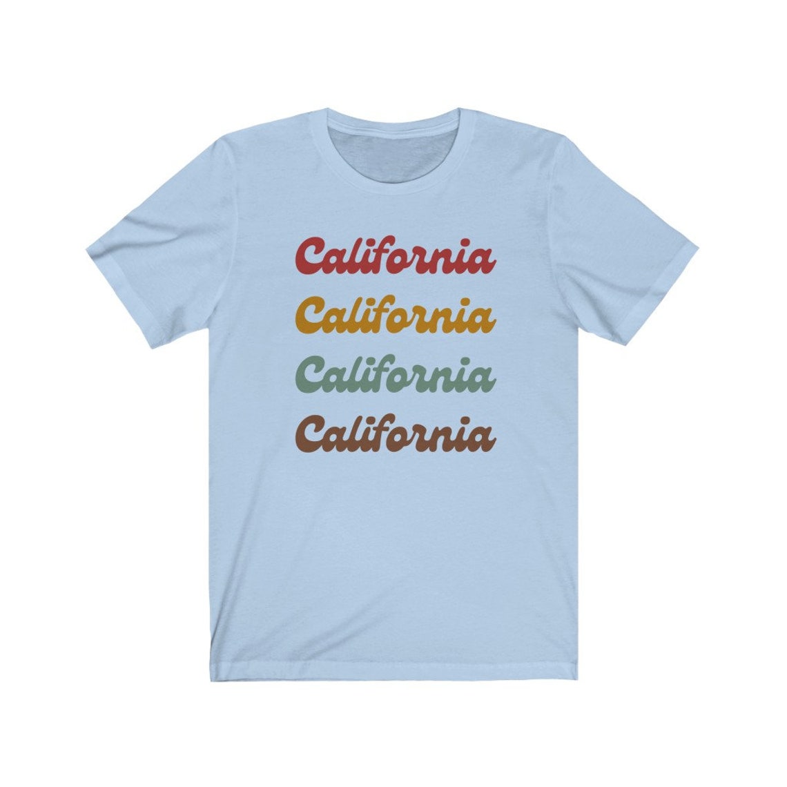 Retro California Shirt Vintage West Coast Tee Trendy Cali Top Boho CA ...