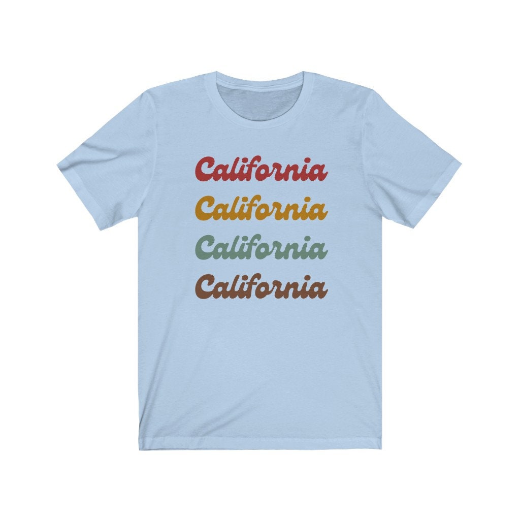 Retro California Shirt Vintage West Coast Tee Trendy Cali Top Boho CA ...