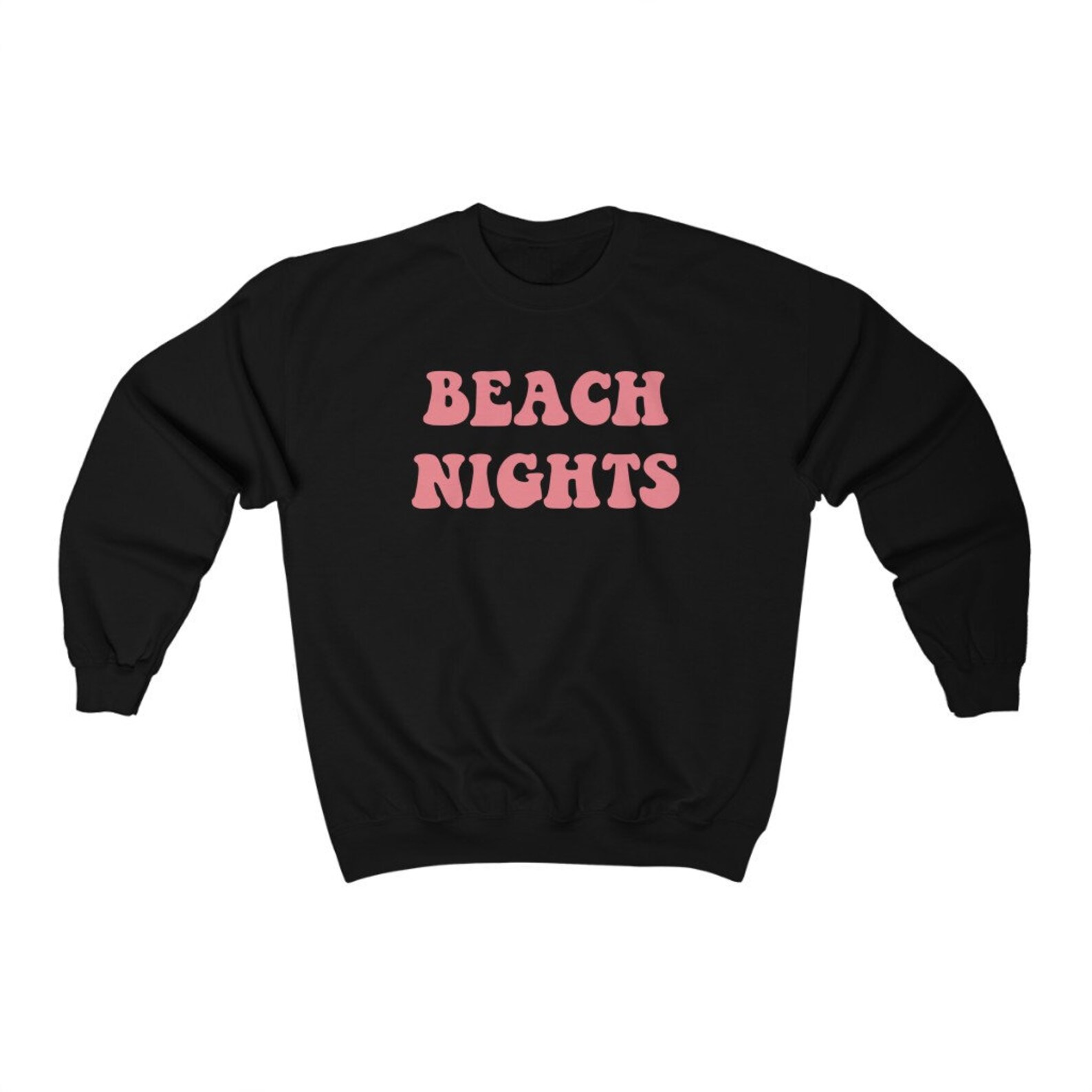 Beach Nights Sweatshirt Beachy Vacation Crewneck Retro Summer | Etsy