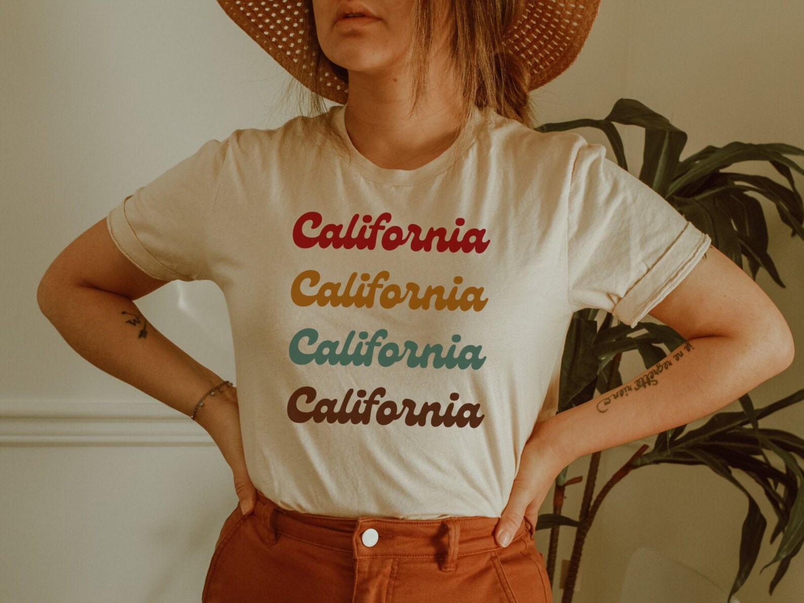 Retro California Shirt Vintage West Coast Tee Trendy Cali Top Boho CA ...