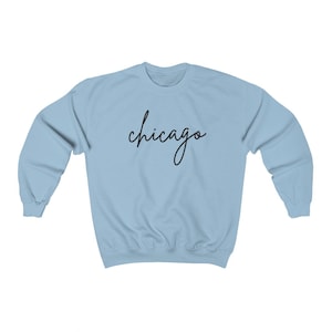 Chicago Sweatshirt Illinois Crewneck Trendy IL Pullover Minimalist ...