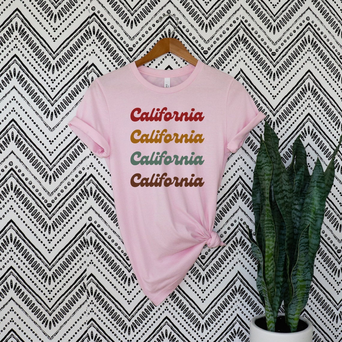 Retro California Shirt Vintage West Coast Tee Trendy Cali Top Boho CA ...