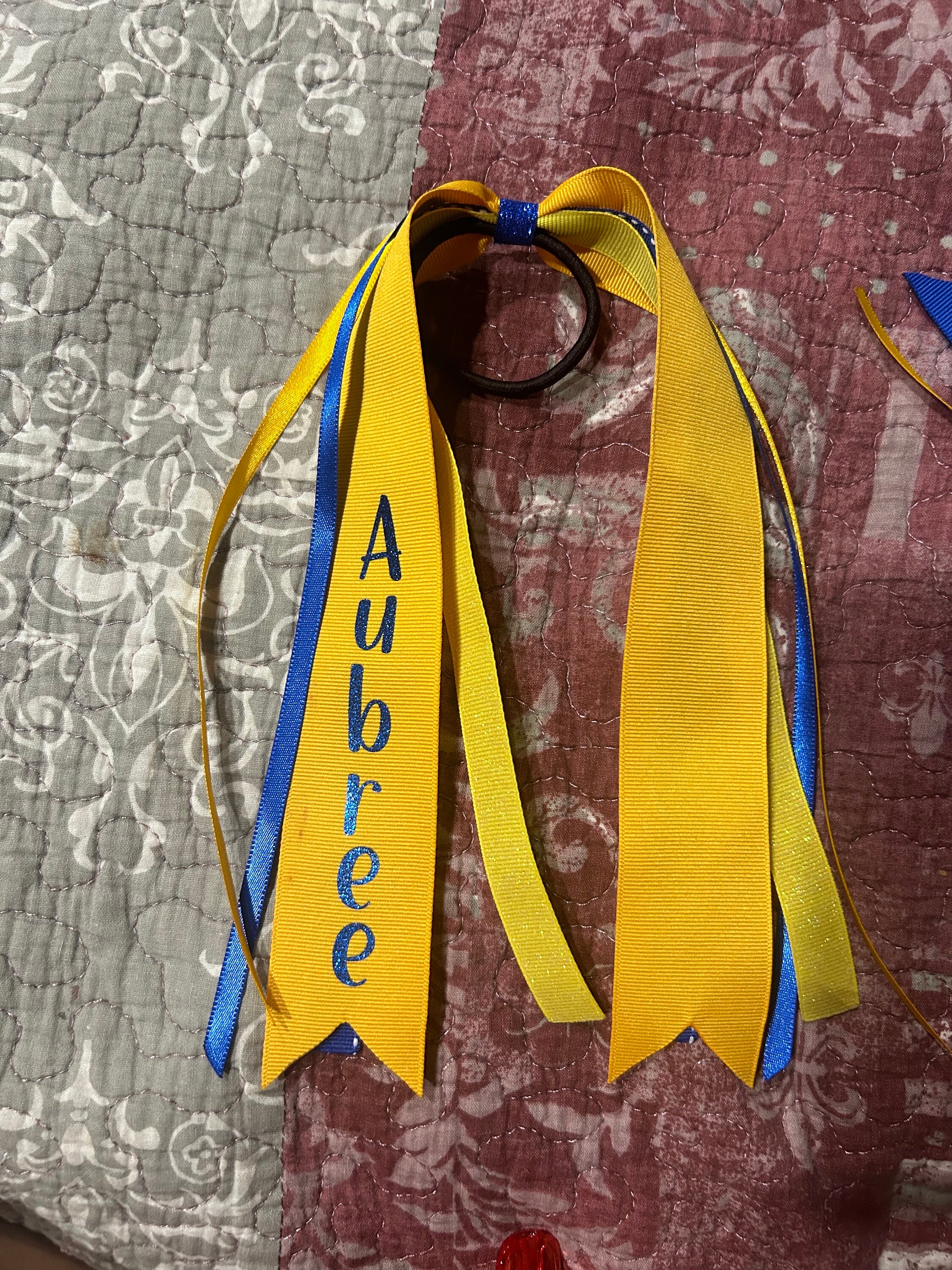 Ponytail Streamer Custom Ponytail Streamer Ribbon Personalized Hair ...