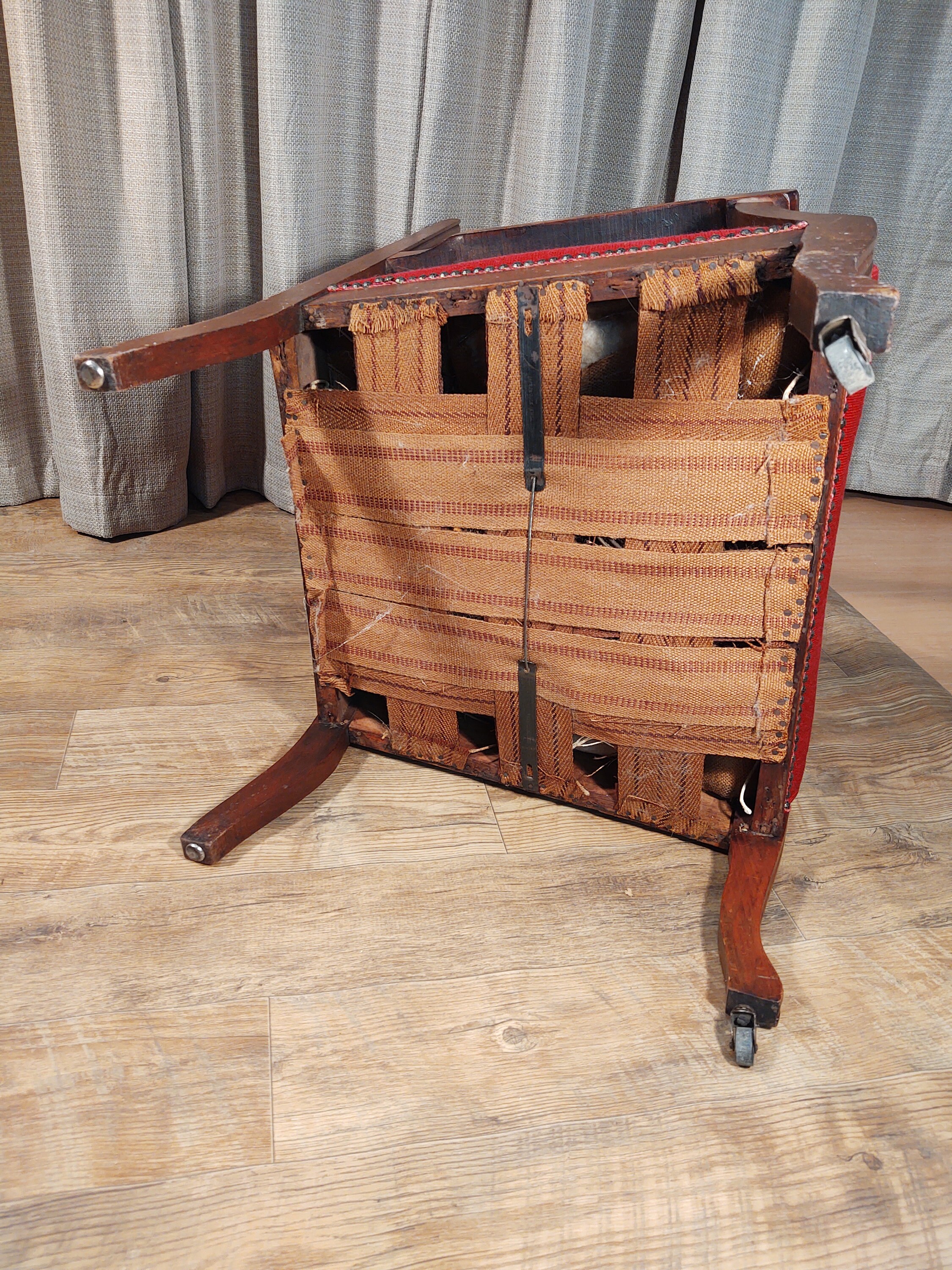 This Victorian Needle Point Chair in Maroon is a Perfect Addition for ...