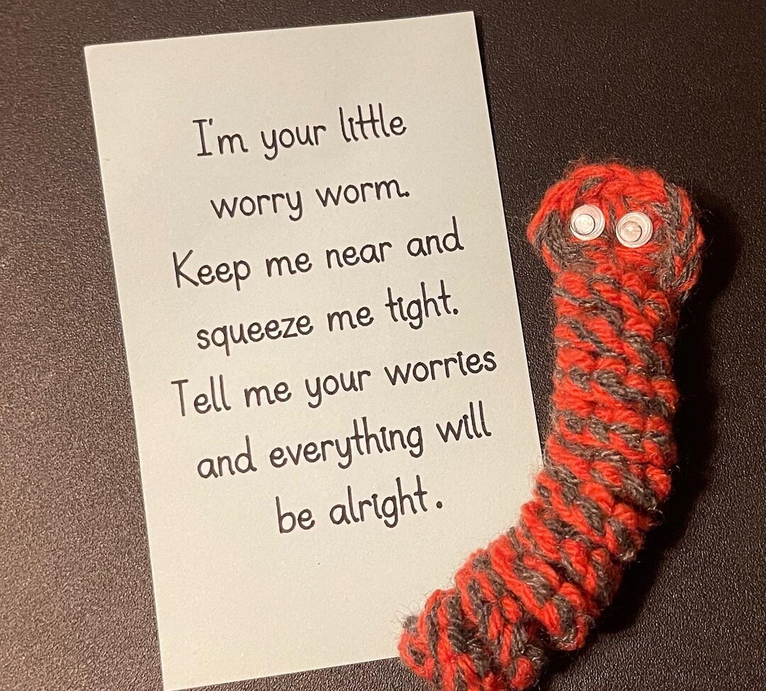 Worry Worm - Novelty Gift - Etsy
