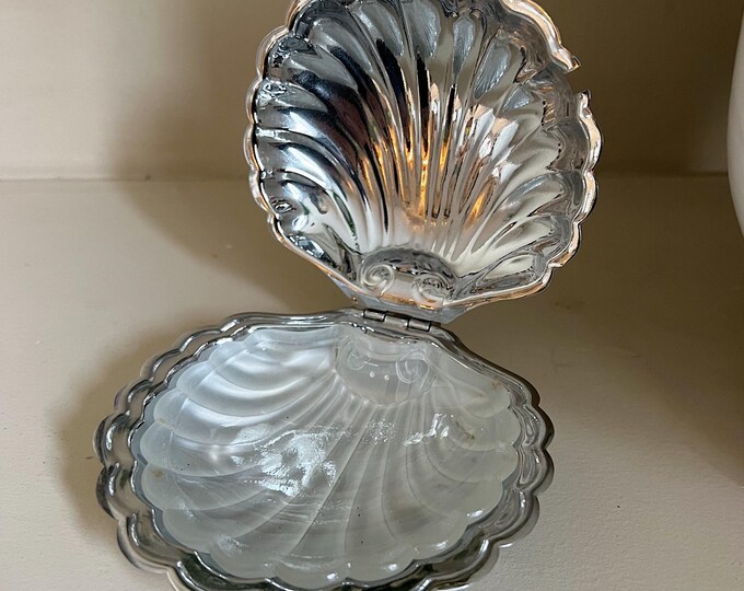 Vintage Silver Chrome Scallop Clam Shell Dish Caviar Butter Jam - Etsy