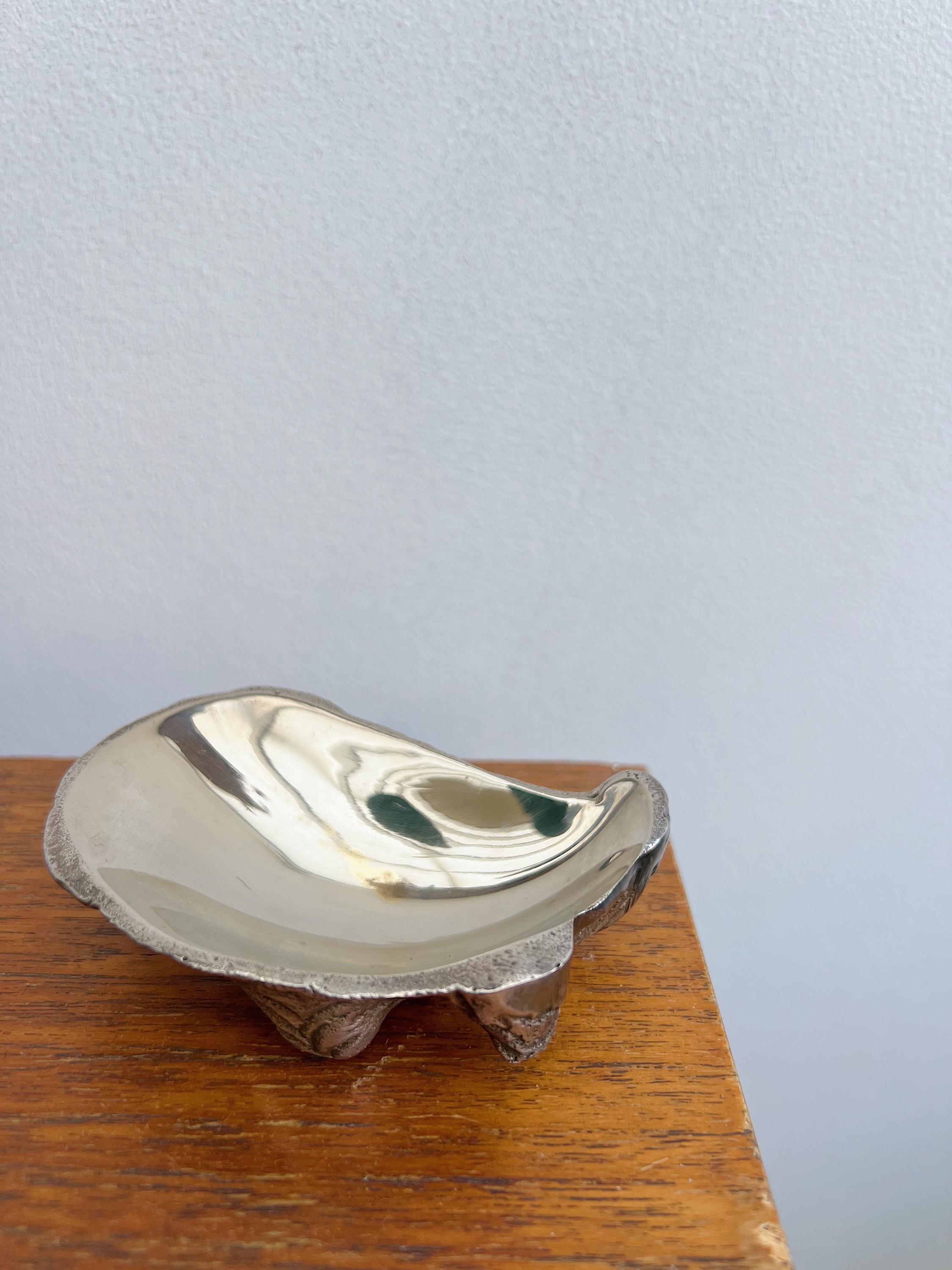 Pewter Oyster Shell Salt Cellar - Etsy