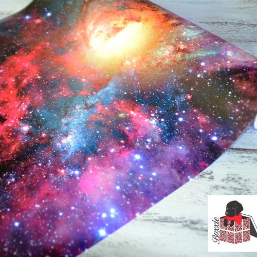 Galaxy Wrapping Paper Sheets Space Nebula Gift Wrap GW5054 - Etsy