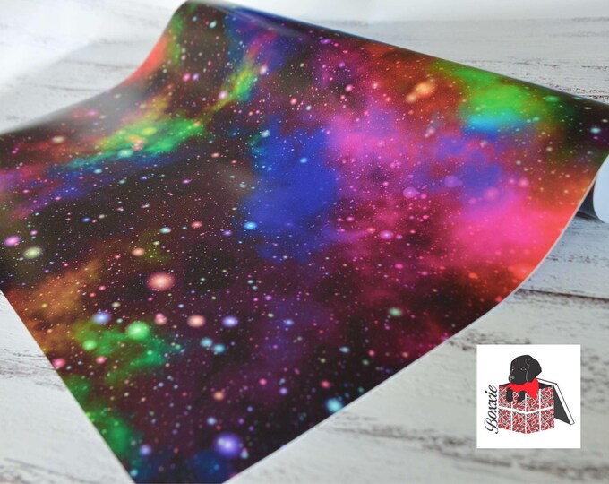 Galaxy Wrapping Paper Abstract Art Outer Space Paper Colorful Nebula ...