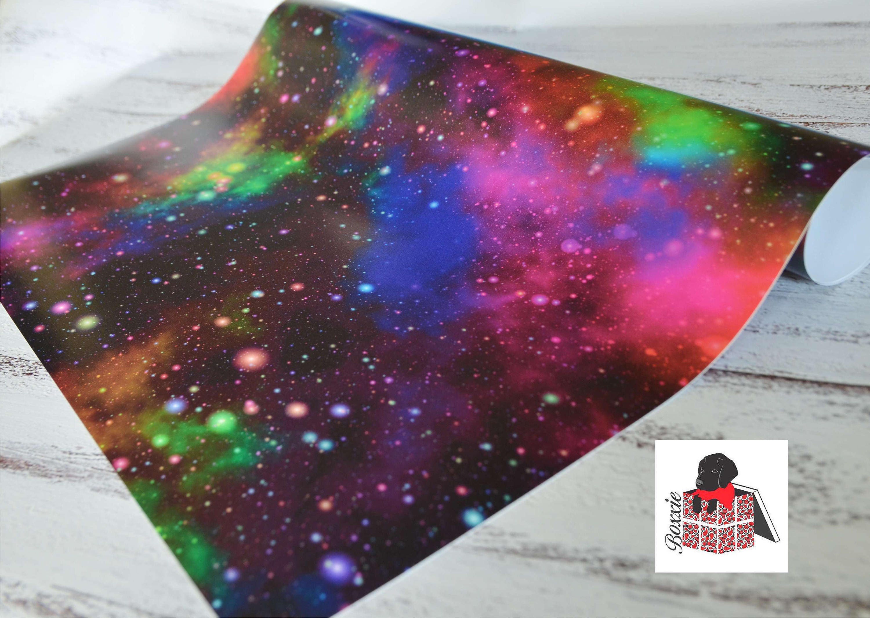 Rainbow Galaxy Wrapping Paper Sheets Space Gift Wrap GW5051 - Etsy
