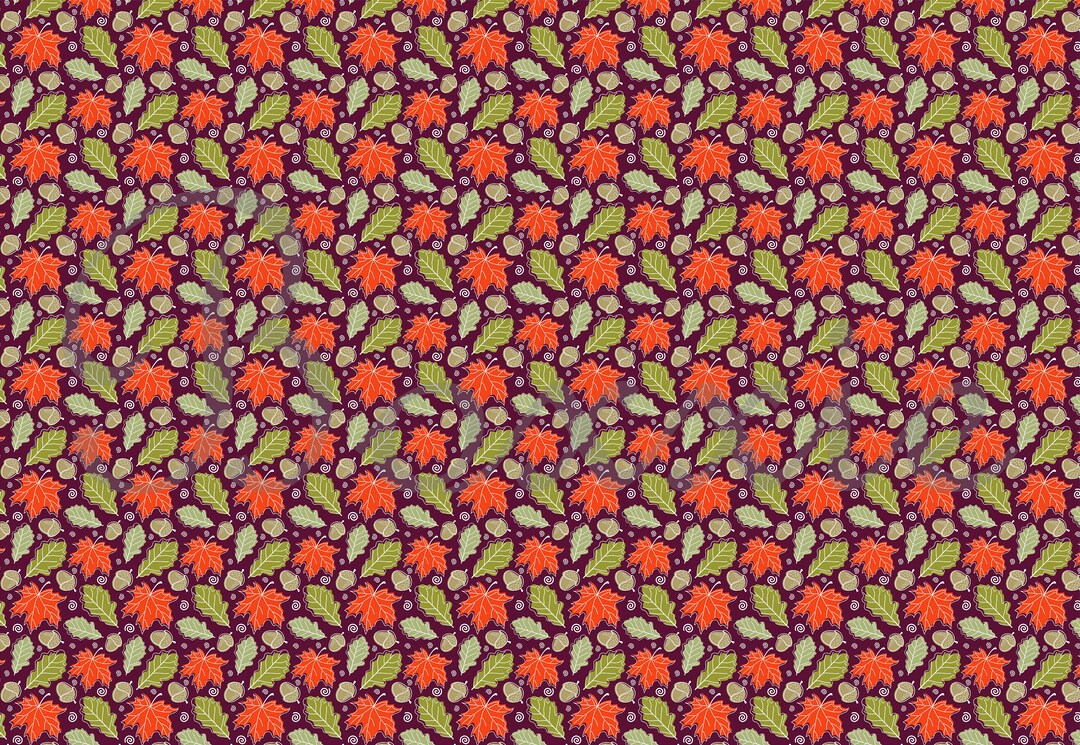 Autumn Leaf and Acorn Wrapping Paper, Gift Wrap Sheets or Roll, Fall ...