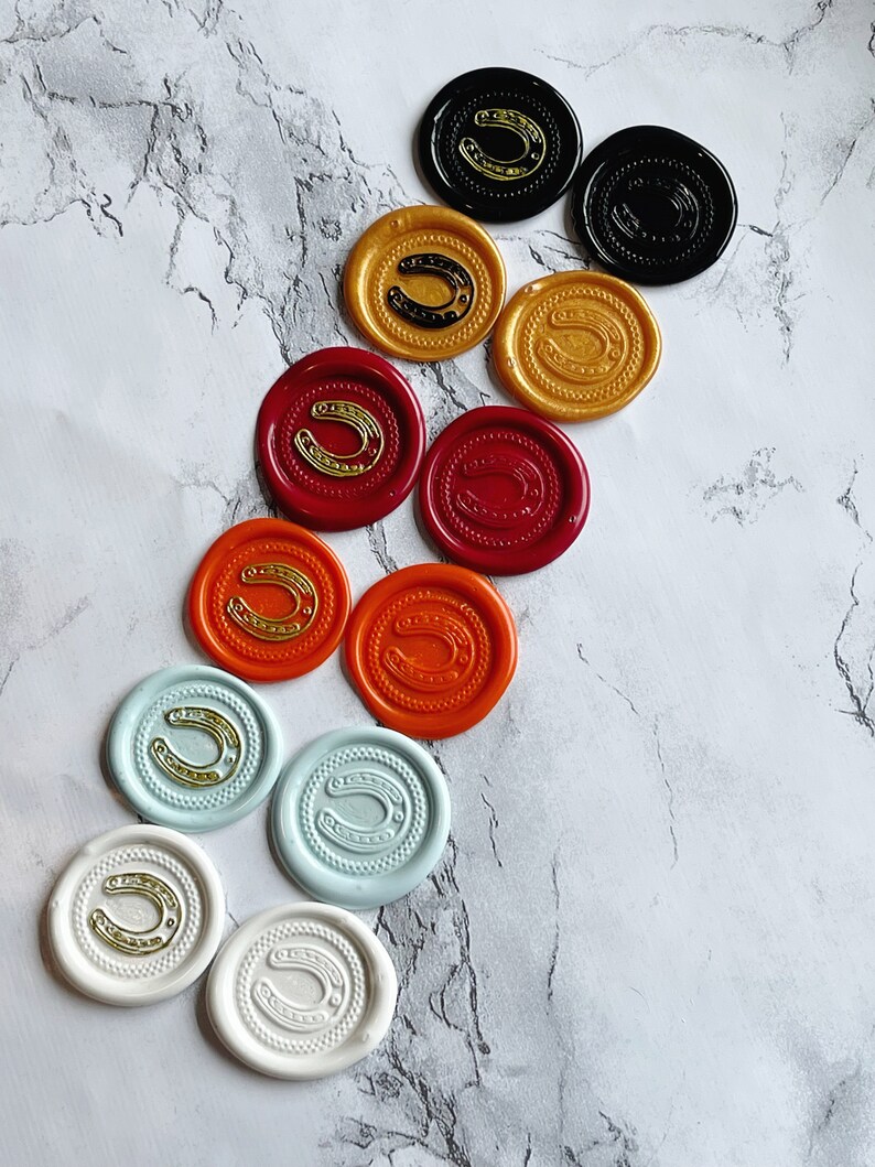 Western Rodeo Horseshoe Wax Seal Stamp With Sticker / Little - Etsy