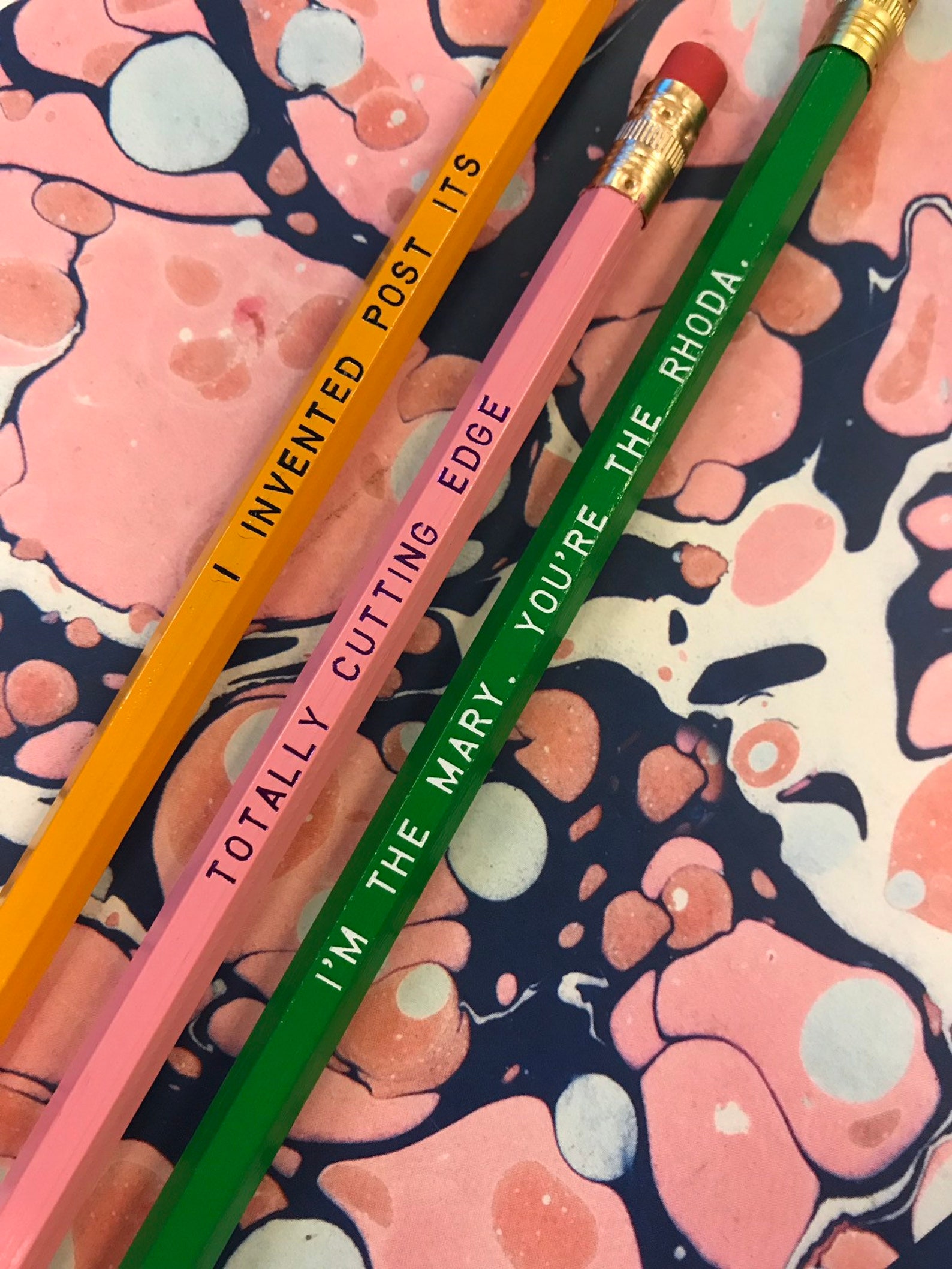 I Invented Post Its Pencils Set of Three Last Minute Gift for - Etsy