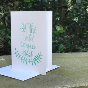Let the Wild Rumpus Start Card - Greeting Card - Where the Wild Things ...