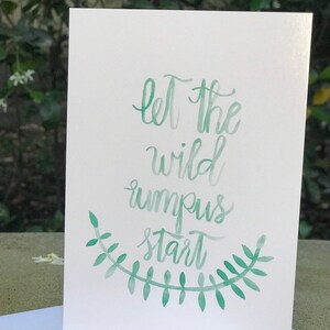 Let the Wild Rumpus Start Card - Greeting Card - Where the Wild Things ...