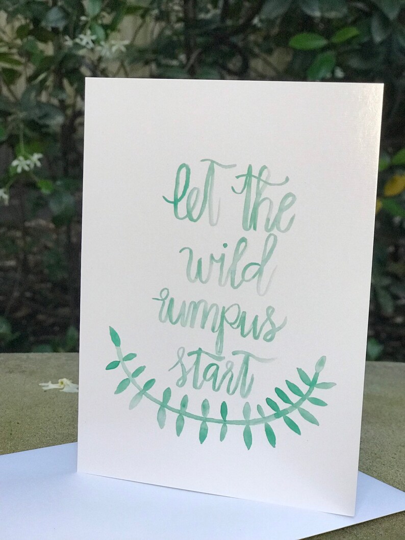 Let the Wild Rumpus Start Card Greeting Card Where the - Etsy