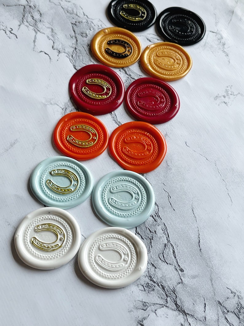 Western Rodeo Horseshoe Wax Seal Stamp With Sticker / Little - Etsy