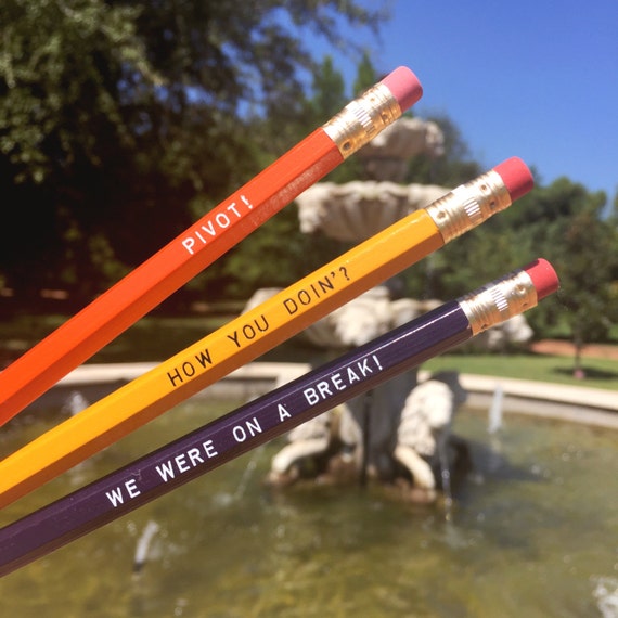 Pivot Pencils 90s Pop Culture TV Quote Gift Retro We Were on A - Etsy