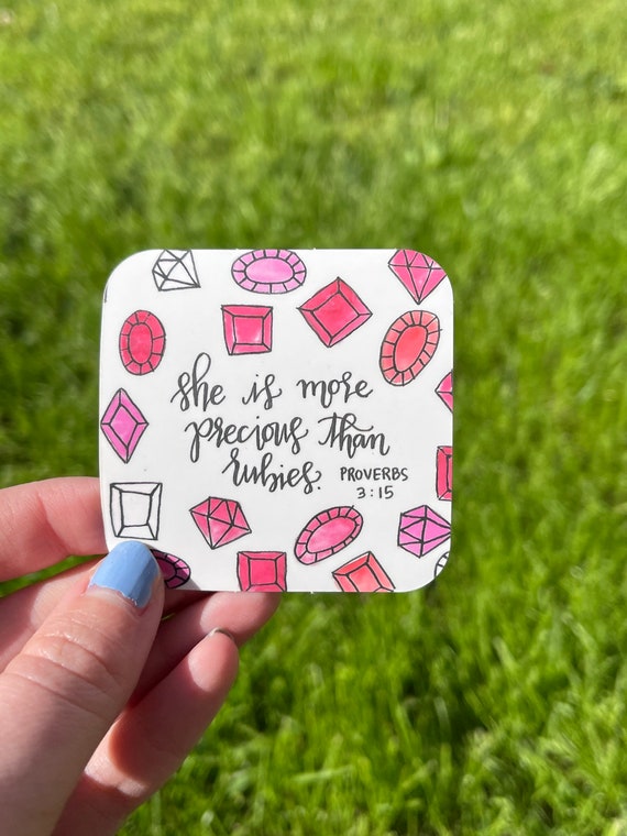 Precious Rubies Sticker 1 Count | Etsy