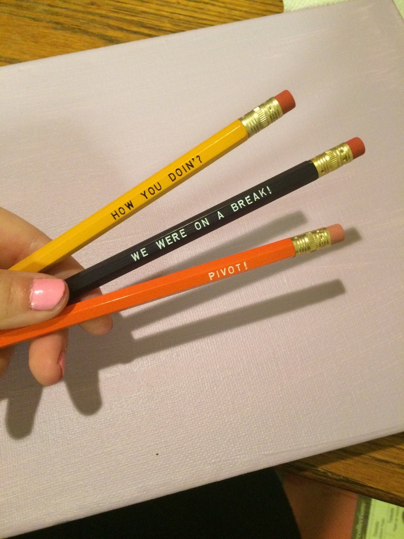 Pivot Pencils 90s Pop Culture TV Quote Gift Retro We Were on A - Etsy