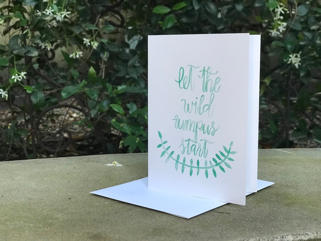 Let the Wild Rumpus Start Card - Greeting Card - Where the Wild Things ...