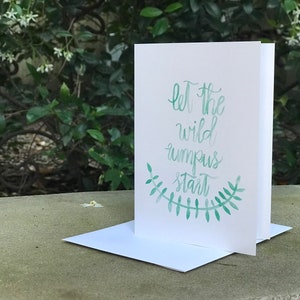 Let the Wild Rumpus Start Card - Greeting Card - Where the Wild Things ...