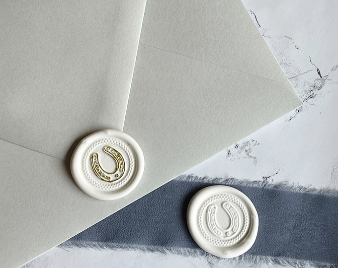 Western Rodeo Horseshoe Wax Seal Stamp With Sticker / Little Boy ...