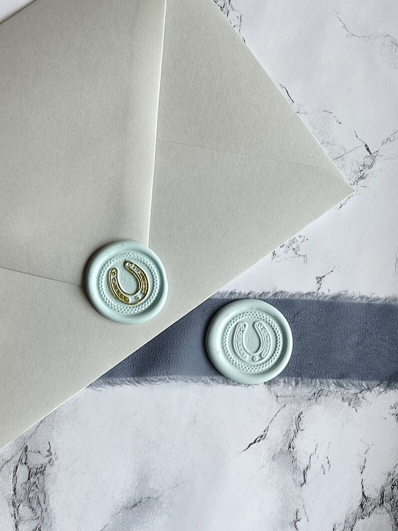 Western Rodeo Horseshoe Wax Seal Stamp With Sticker / Little - Etsy