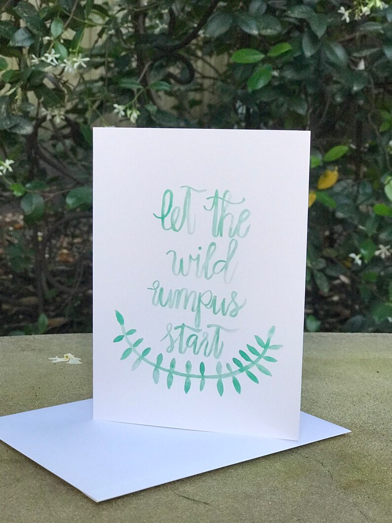 Let the Wild Rumpus Start Card Greeting Card Where the - Etsy