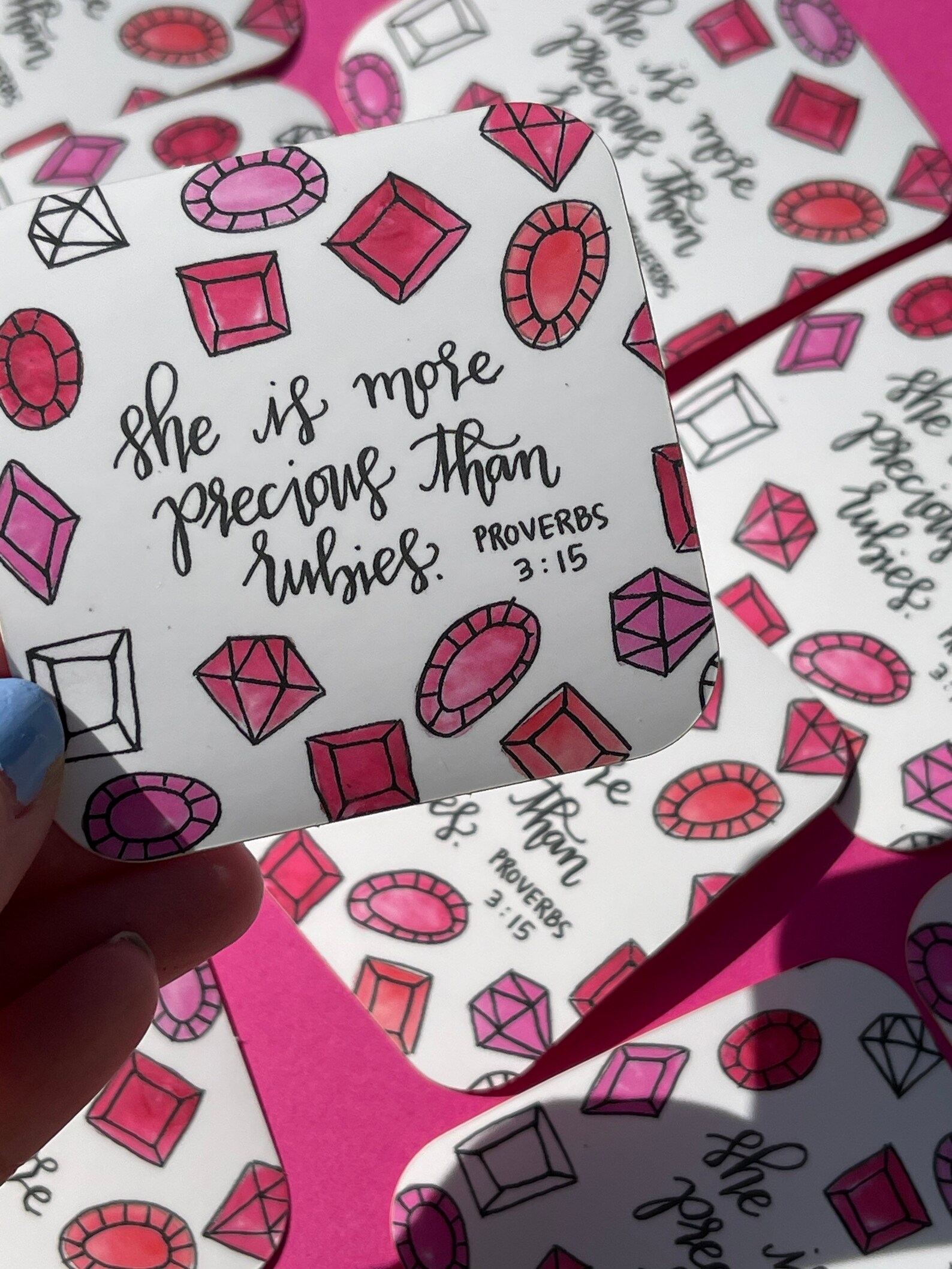 Precious Rubies Sticker 1 Count | Etsy