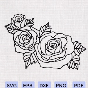 Rose Bundle Svg Cutting File Rose Bundle SVG Svg Files for - Etsy
